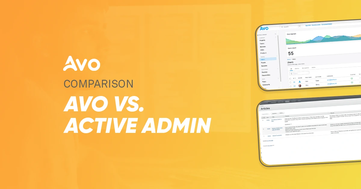 Active Admin Alternative - Avo