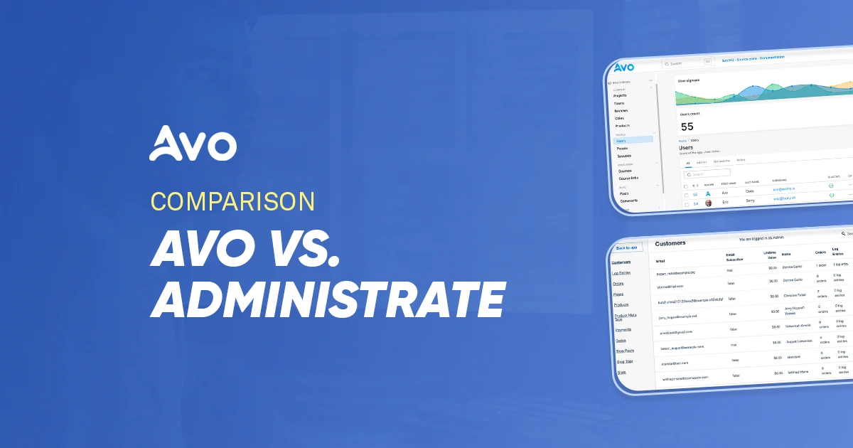 Administrate Alternative: Administrate vs. Avo